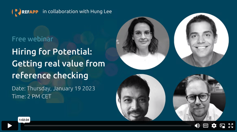Webinar: Getting real value from reference checking